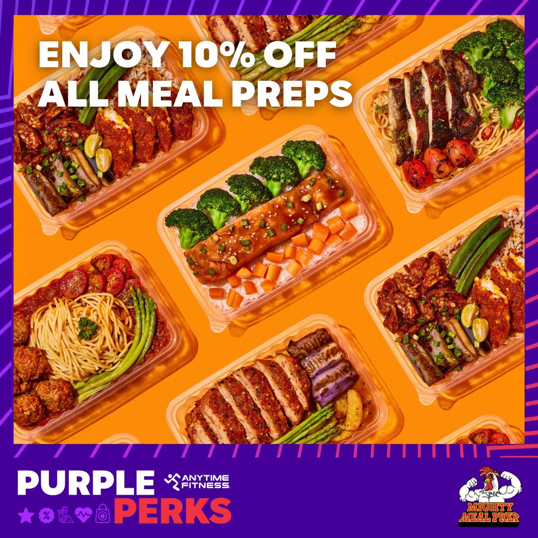 Anytime Fitness Purple Perks - Mighty Meal Prep