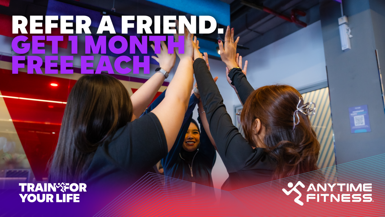Anytime Fitness - Feb Promo - Refer A Friend & Get 1 Month Free Each